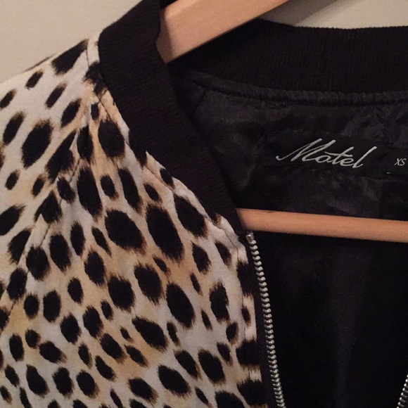 Nasty Gal | Jackets & Coats | Nasty Gal Motel Leopard Bomber Jacket ...
